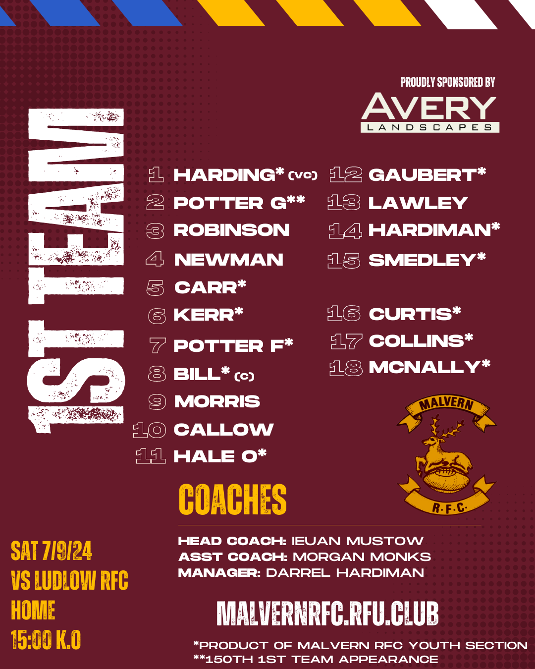 🏉 TEAM NEWS!🏉 – Malvern Rugby Club